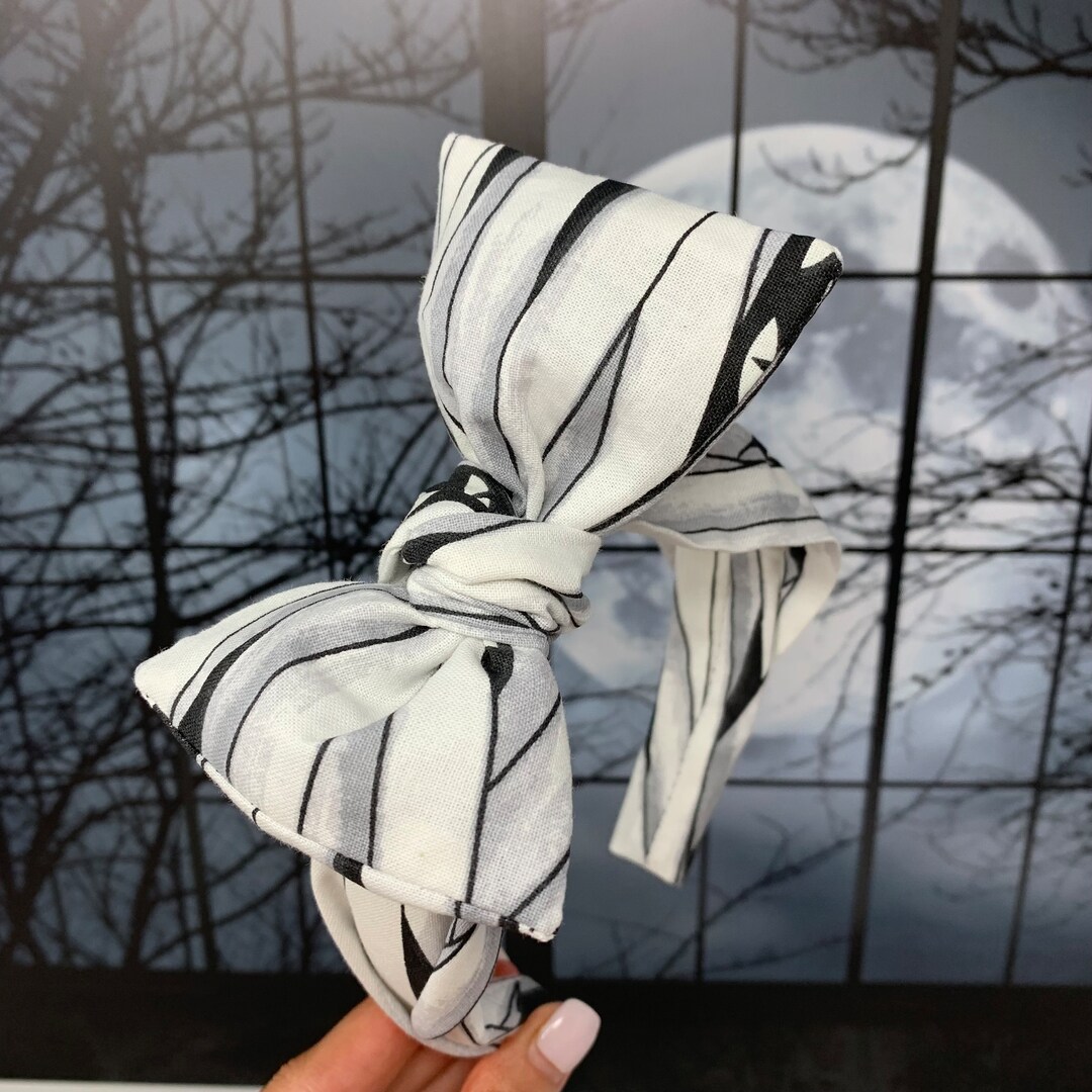 Under Wraps Mummy BIG Bow Band Halloween Spooky Headband - Etsy