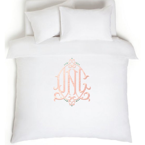 Monogrammed Bedding - Etsy