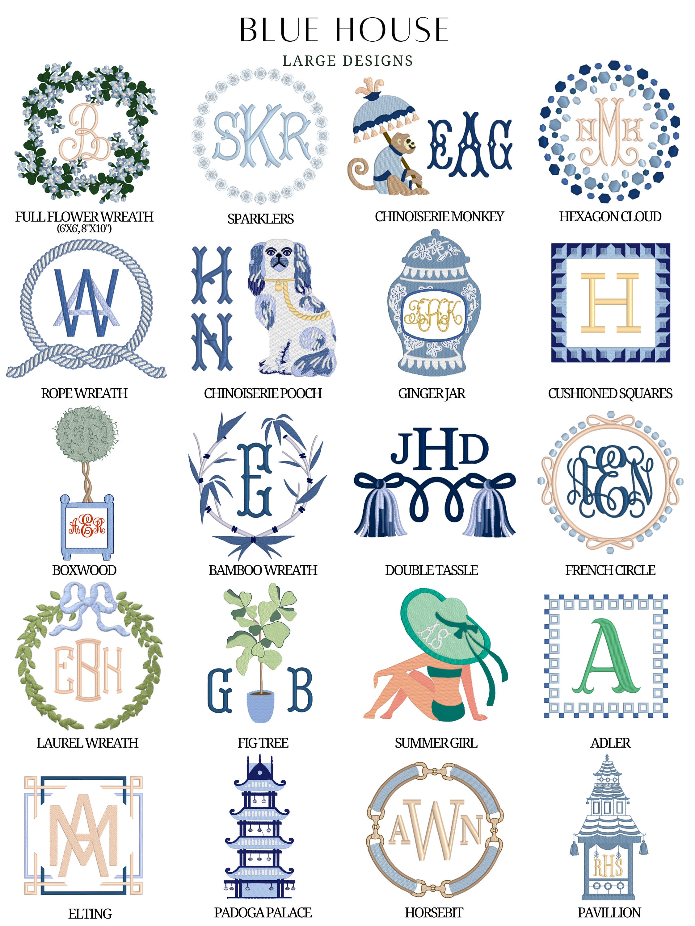 Scallop Edge Monogrammed Shower Curtain Bright Blue Or Etsy