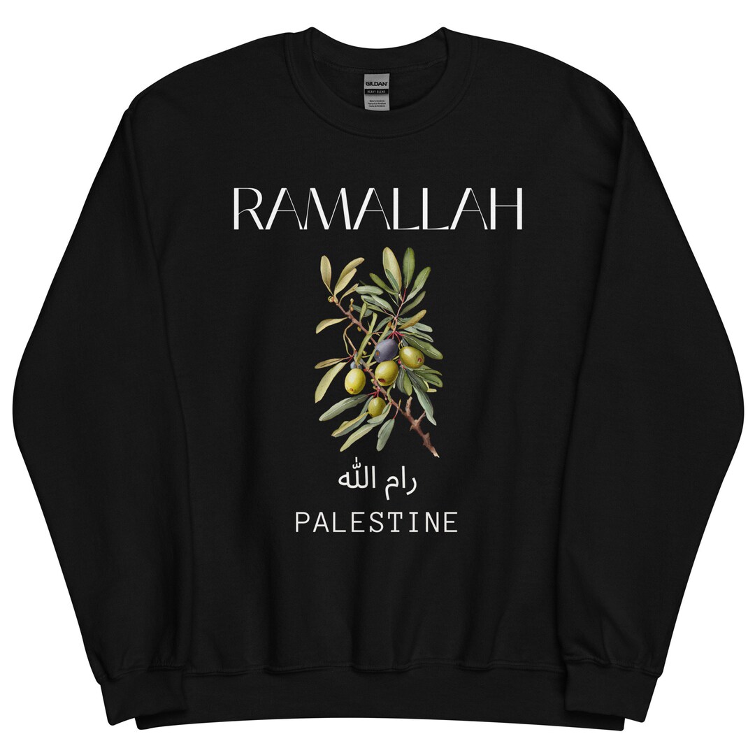 Ramallah Palestine Sweater, Ramallah Olive Sweater, Adult Unisex - Etsy