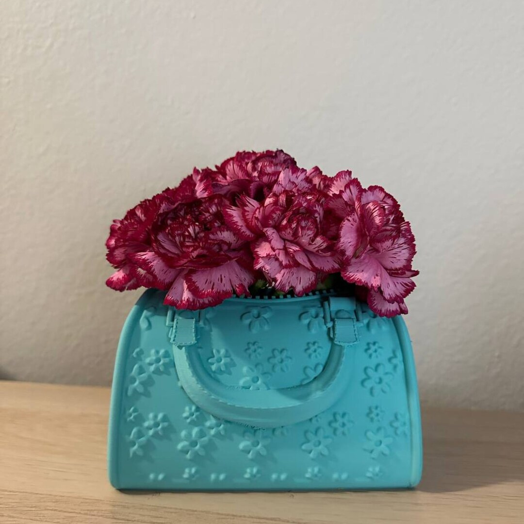 3D Printed Purse Vase, Flower Vase, Handbag Planter, Purse Flower Vase ...
