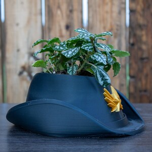 3D Printed Cowboy Hat Planter Pot: Home Decor With Drainage Tray - Etsy
