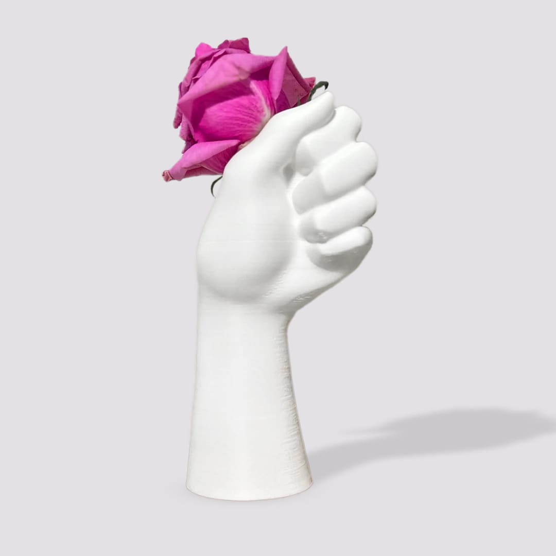 Hand Vase for Flowers, 3D Printed Vase, Vase Hand, Flower Vase, Unique ...