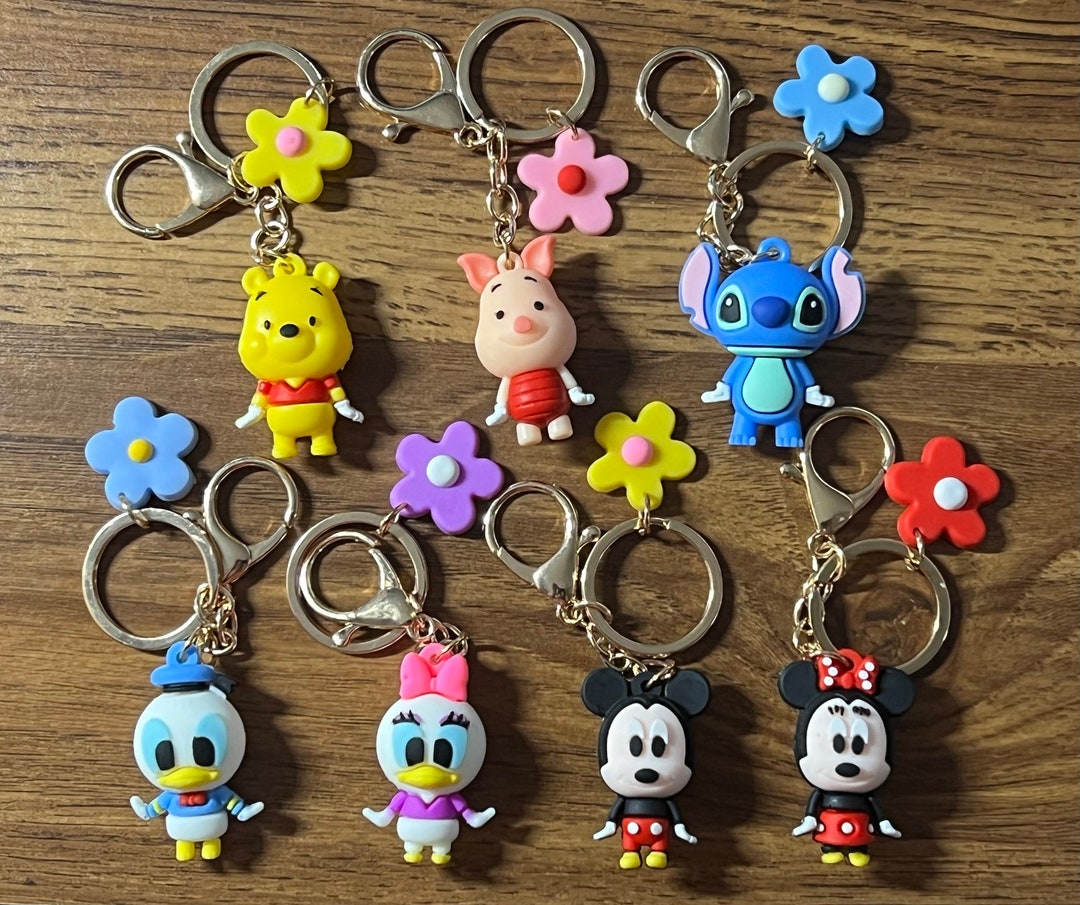 Magical Disney Keychain Wonderland: Piglet, Stitch, Minnie Mouse ...