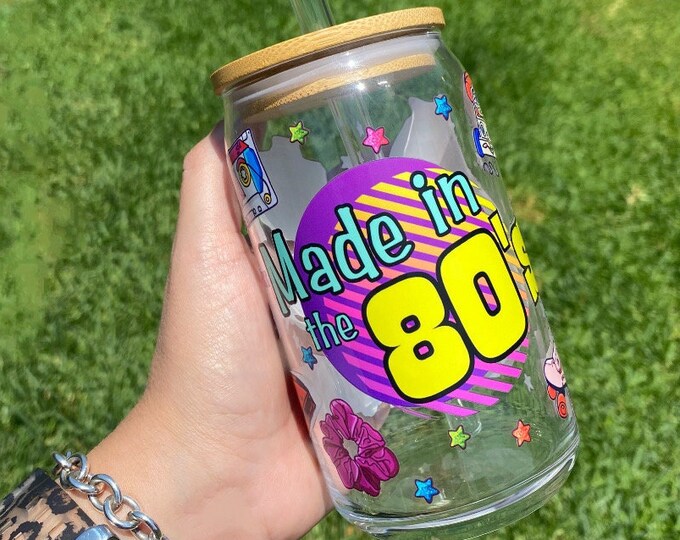 Made in the 80s 16 Oz Glass Cup, Ready to Ship, Libby Cup, 80s Cup, 80s ...