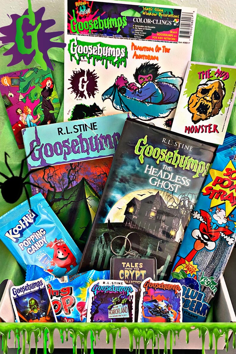 Spooky Nostalgia Box , Goosebumps, 90s Books, Nostalgic Gifts, Book ...