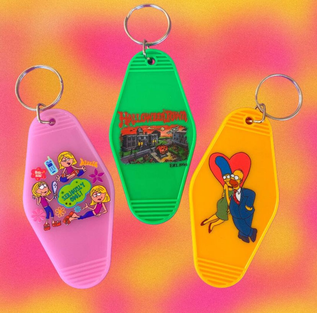 90s Motel Keychain, 90s Gifts Ideas, 90s Party Favors, Simpsons ,retro ...