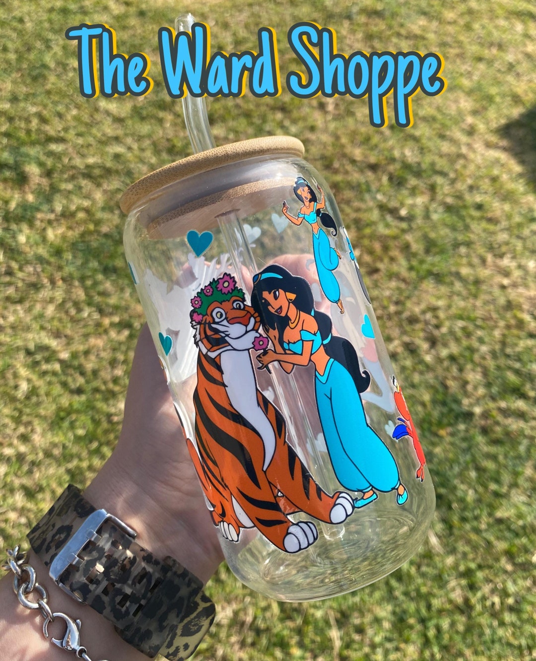 Aladdin 16 Oz Glass Cup, Ready to Ship, Libby Cup, 90s Cup, 90s Iced ...