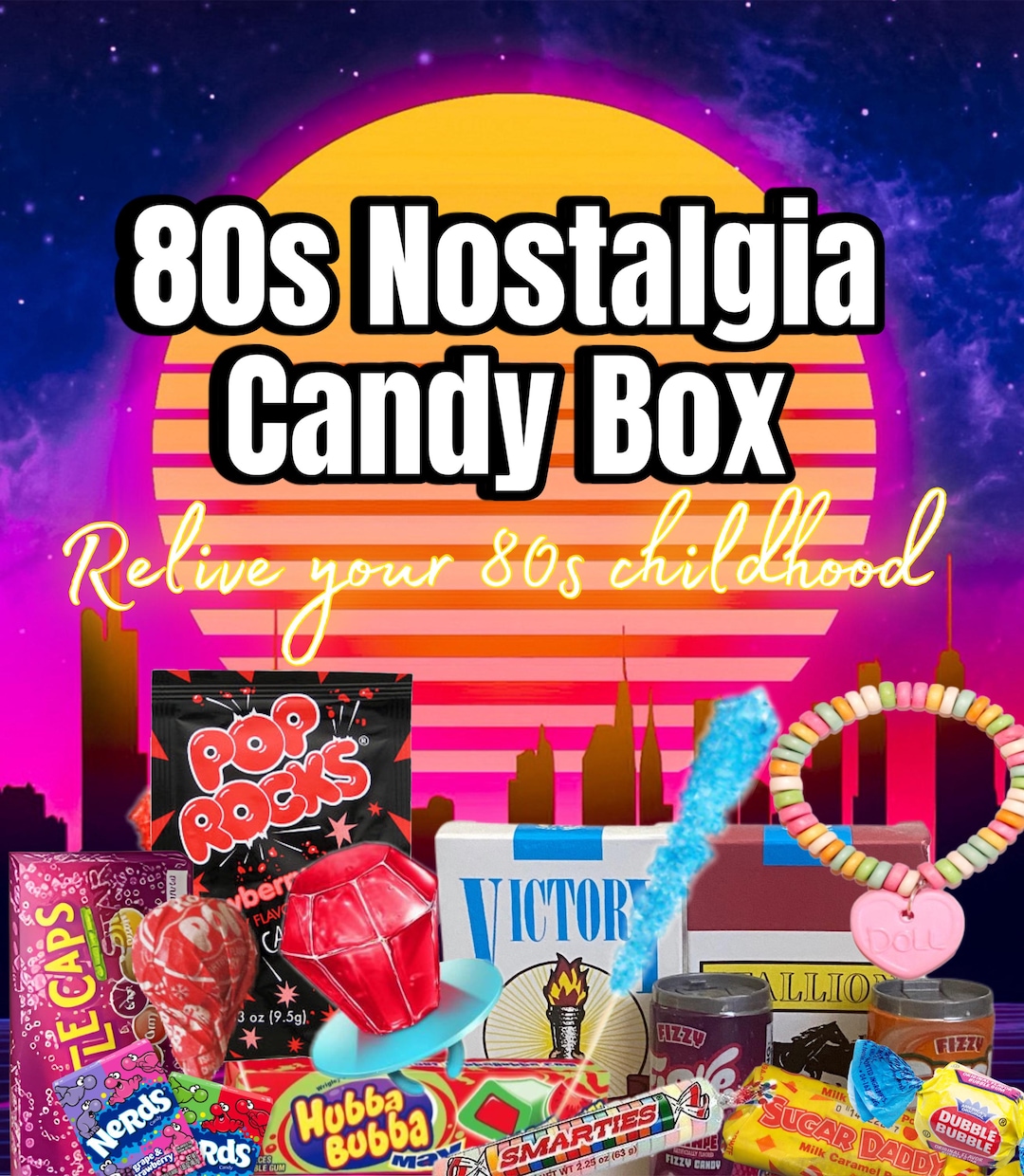 80s Nostalgia Candy Box - Relive Your 80's Childhood - 80s Nostalgia ...