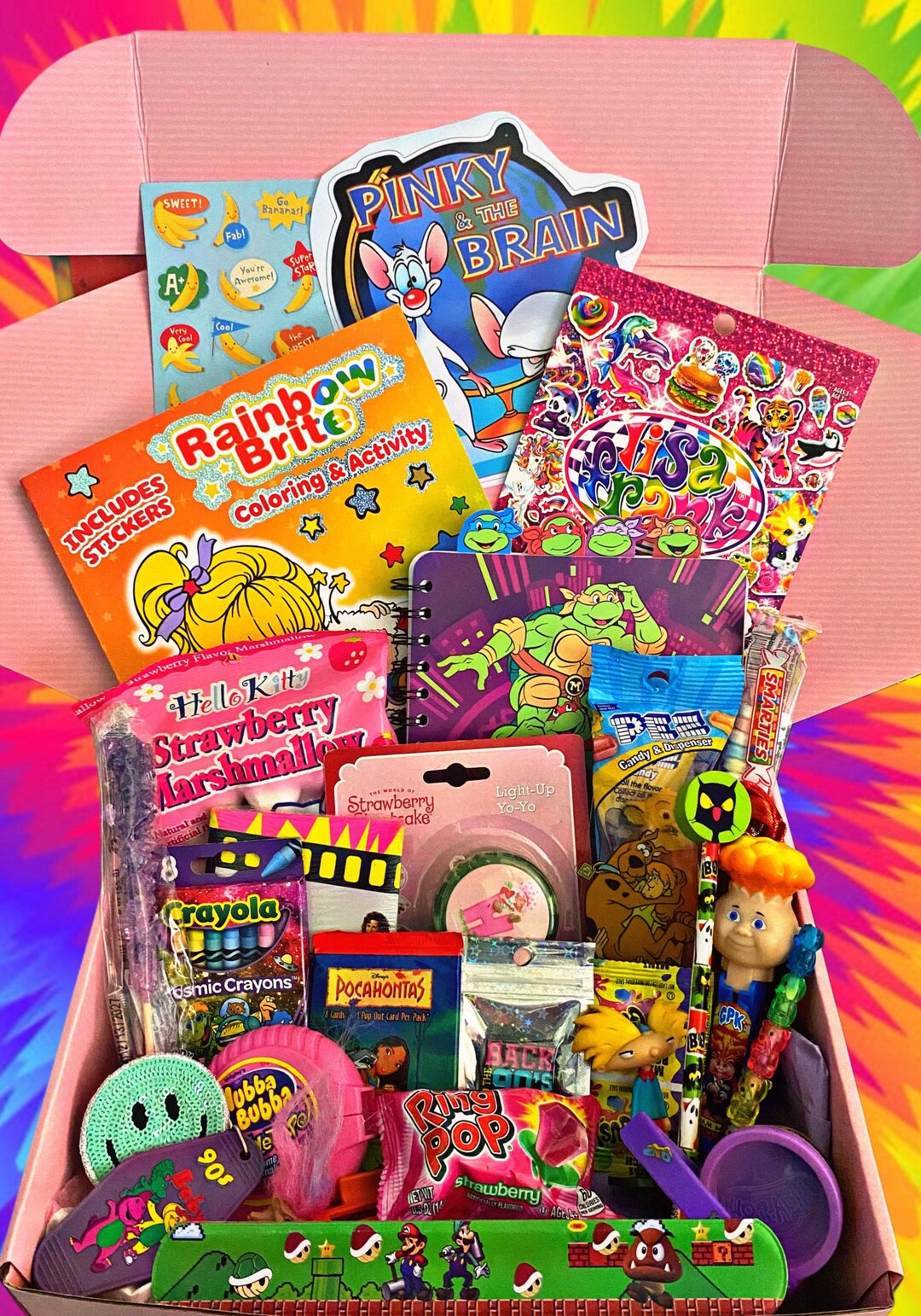 Premade 80s and 90's Girl Nostalgia Box, Large Size, Nostalgic Gift ...