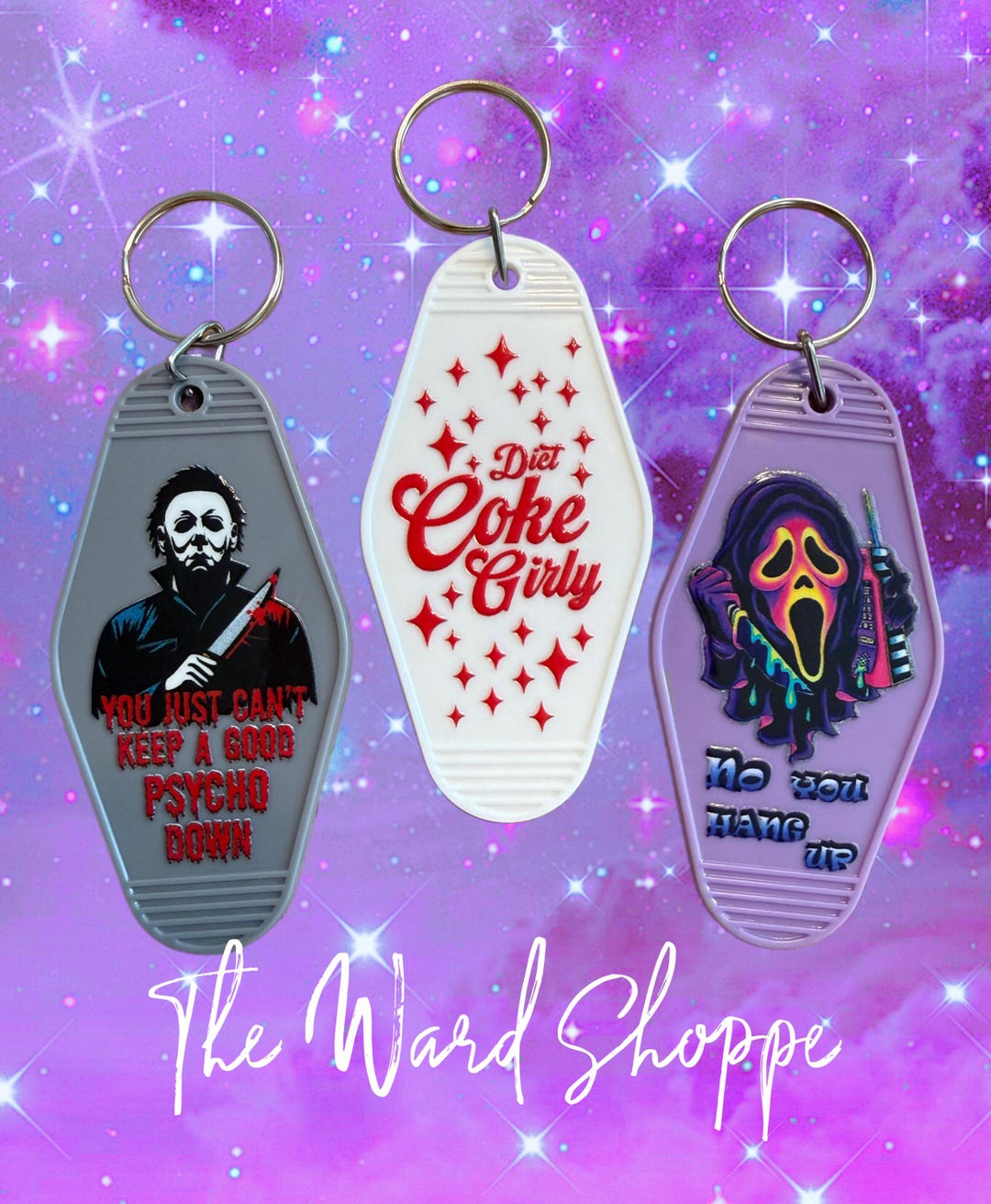 90s Motel Keychain, Diet Coke Girly, Horror Keychain - Etsy