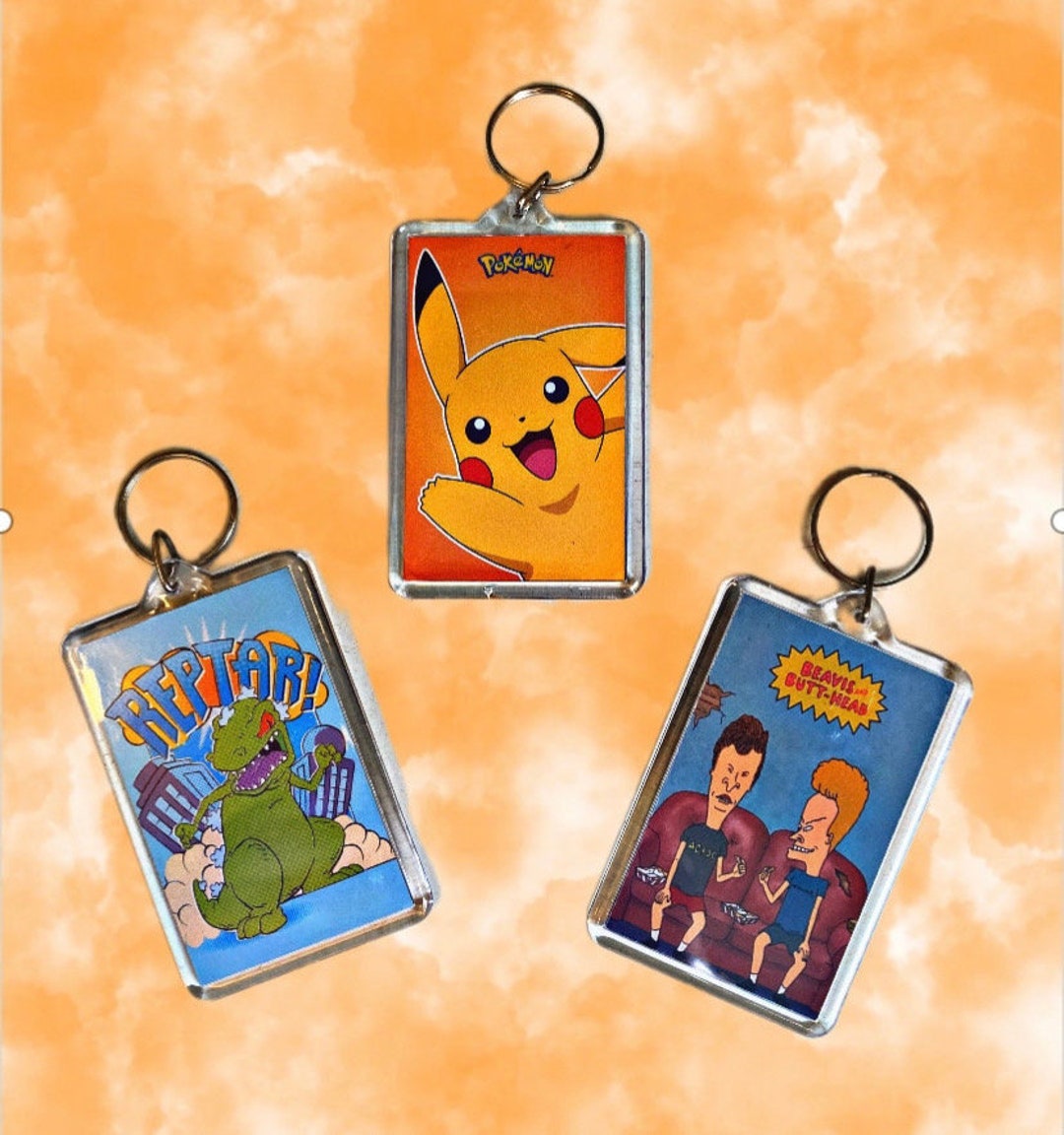 90s Keychains double-sided, 90s Gifts, Acrylic Keychains - Etsy