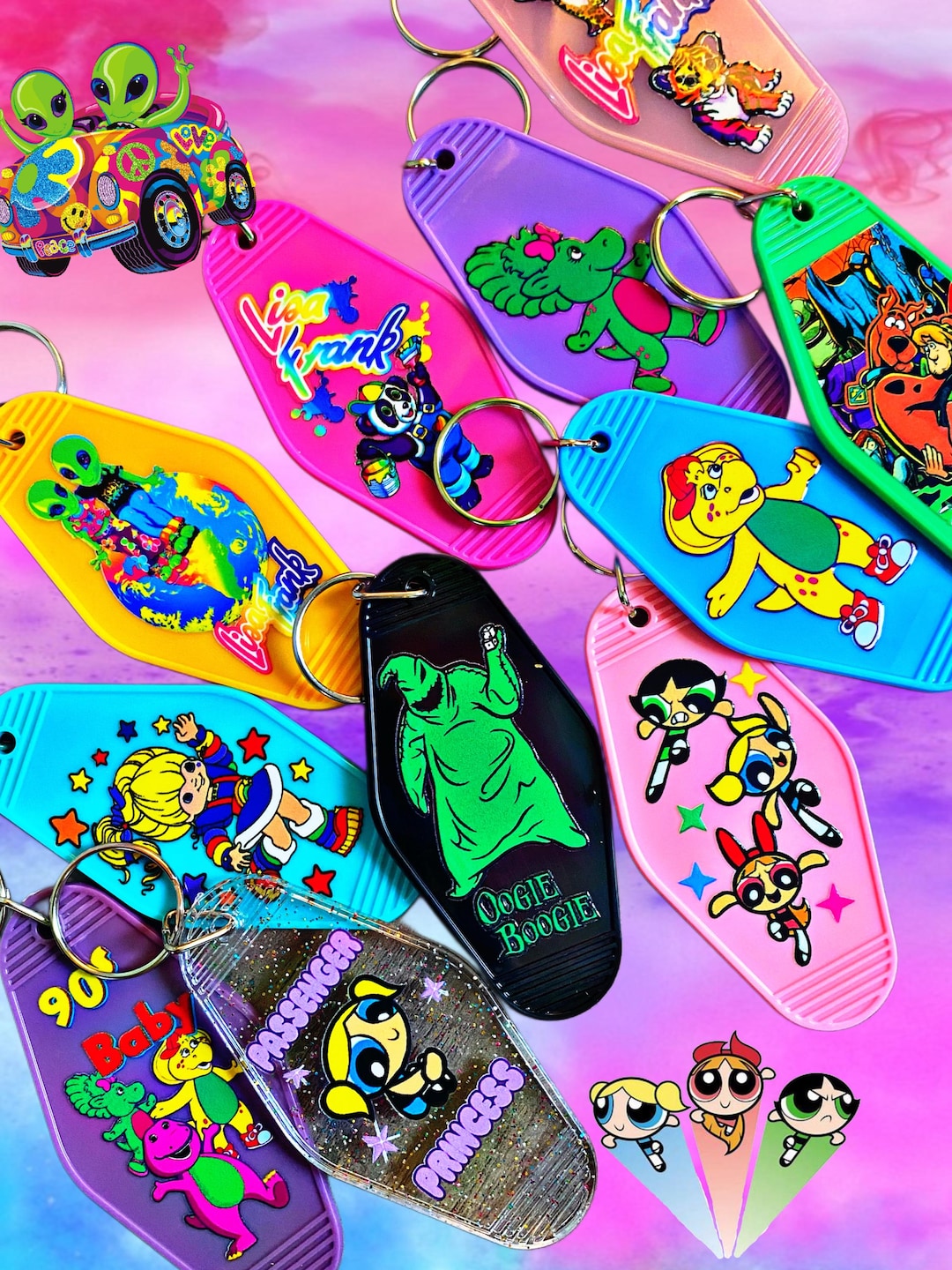 90s Cartoon Motel Keychain, 80s Keychains, 90s Gifts Ideas, 90s Party ...