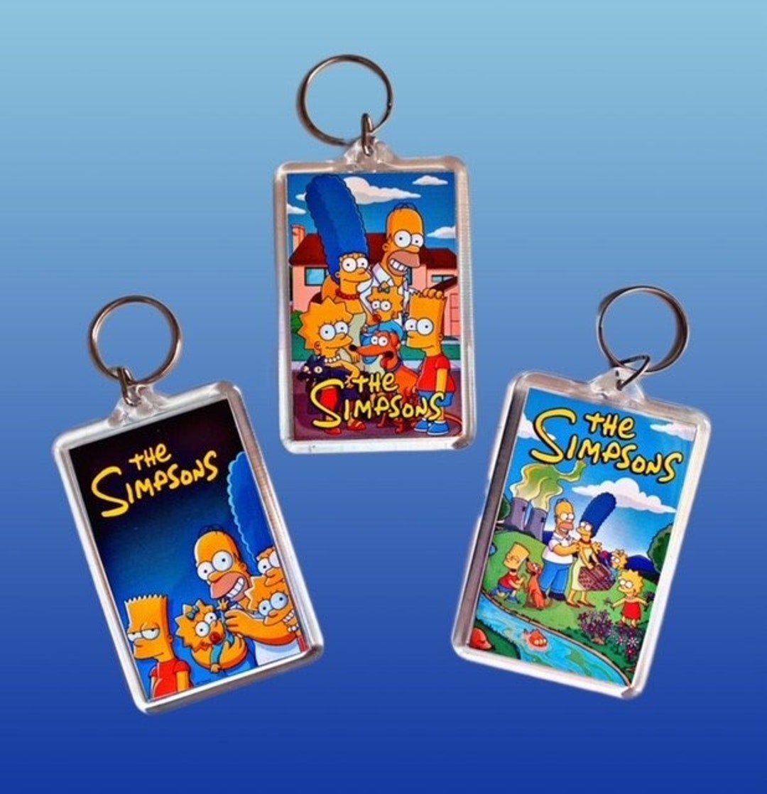 Simpsons Keychains, 90s Gift Ideas, Simpsons Fan, 80s Gifts - Etsy
