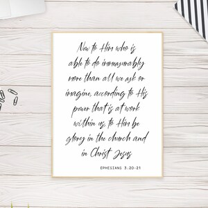 Now to Him Who is Able to Do Immeasurably More | Digital Scripture ...