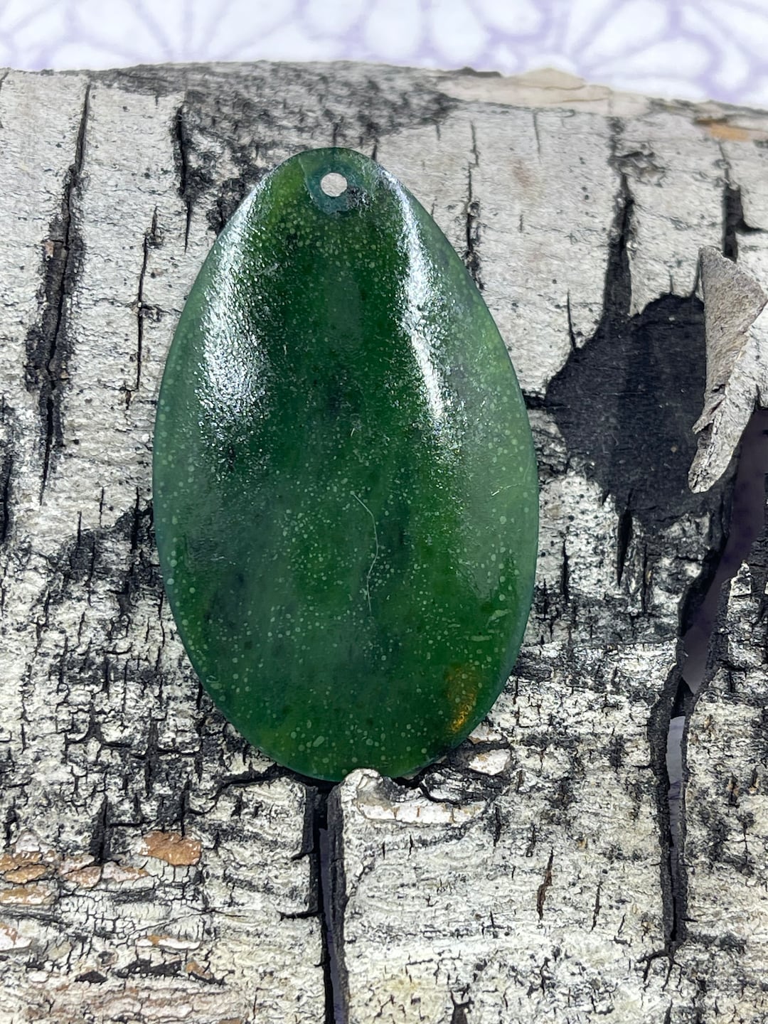 Stunning Tangiwai Tear Drop Serpentine New Zealand Greenstone Pounamu ...