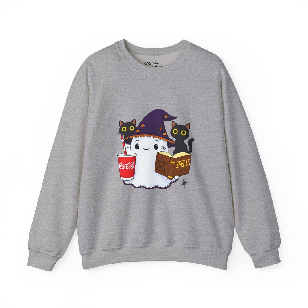 Spooky Ghost Coca-cola Crewneck - Etsy