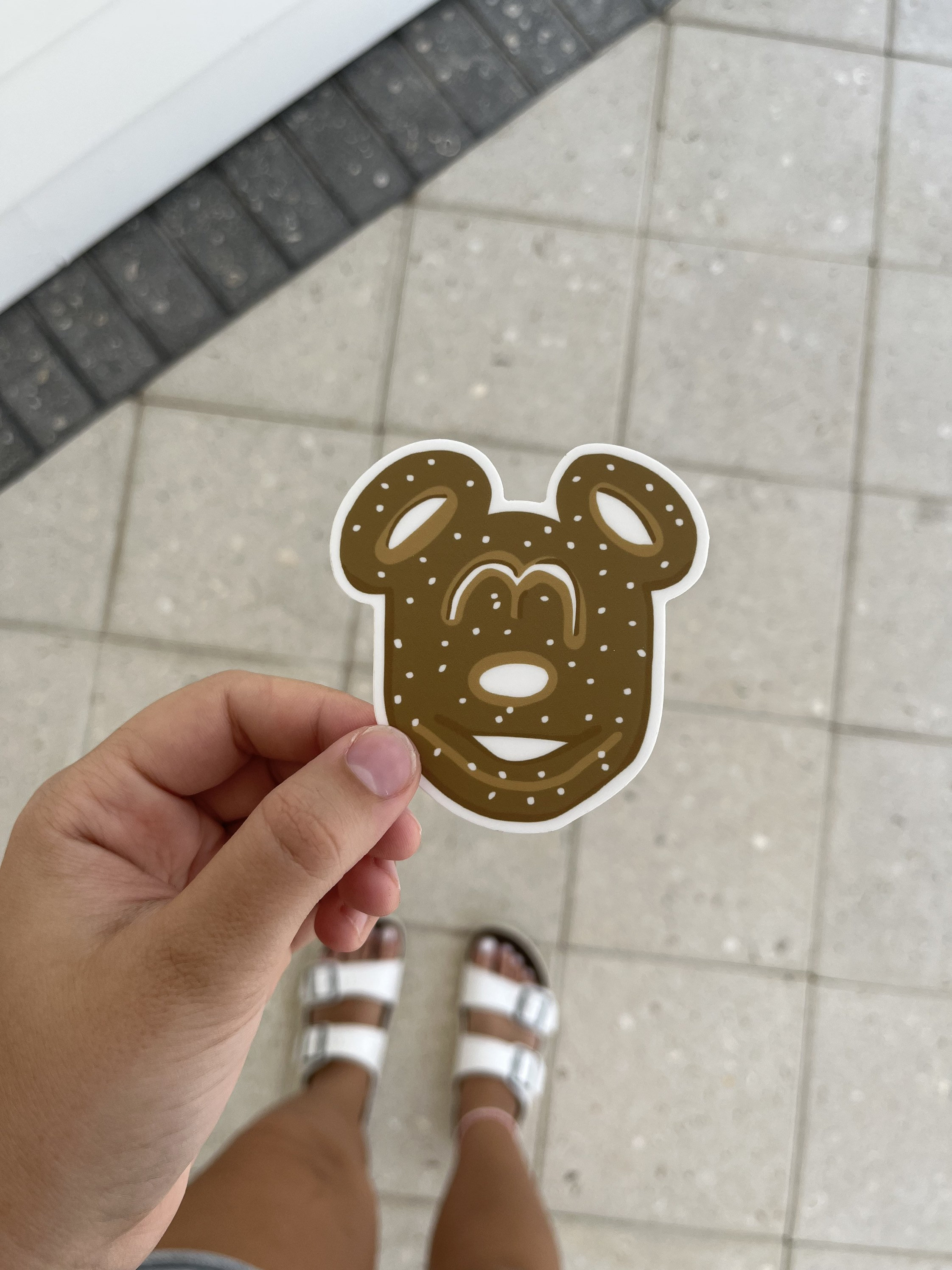 Mickey Pretzel Sticker disney Vinyl Waterproof - Etsy
