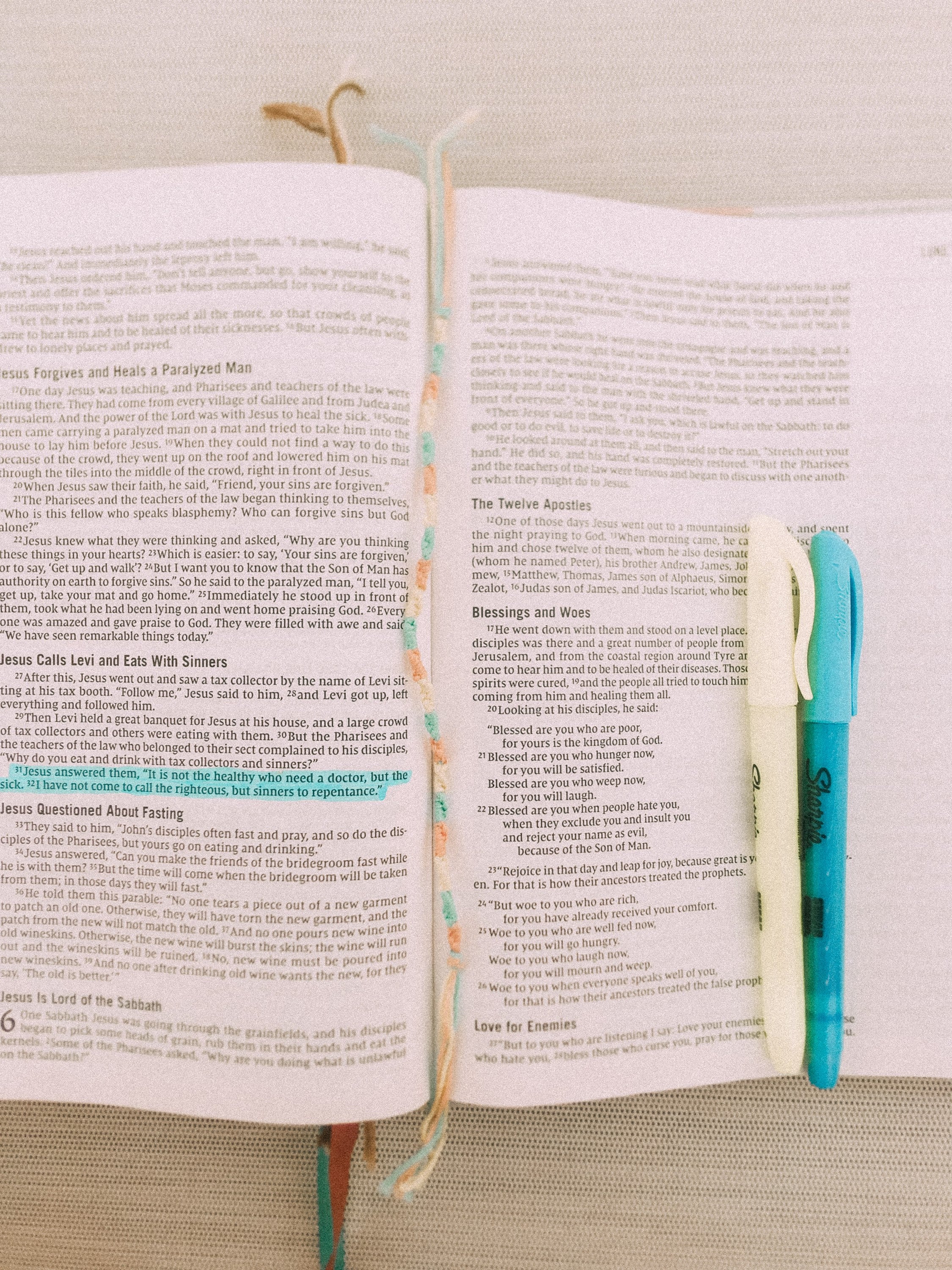 Threaded Bible Bookmark - Etsy