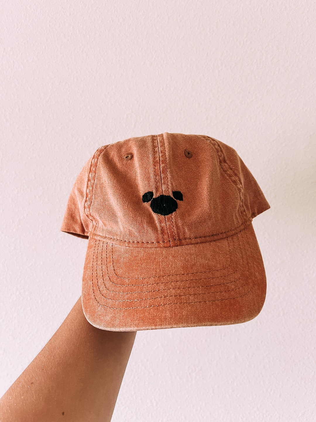 Mickey Mouse Burnt Orange Baseball Hat - Etsy