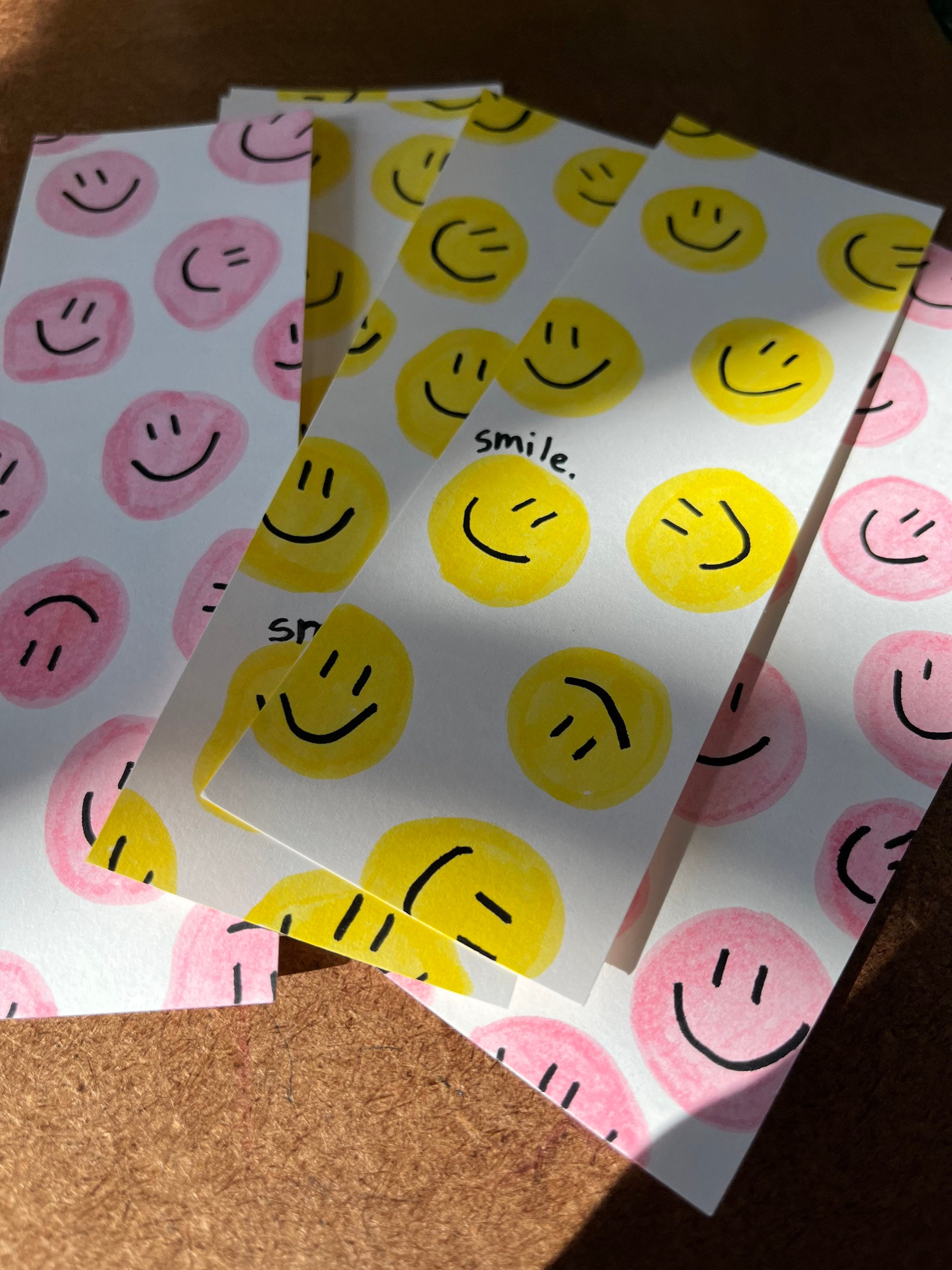 Smiley Face Bookmarks - Etsy