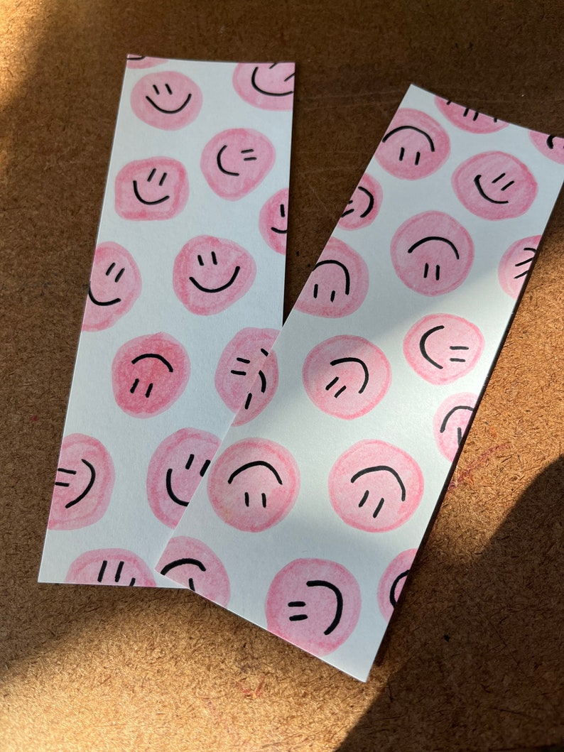 Smiley Face Bookmarks - Etsy
