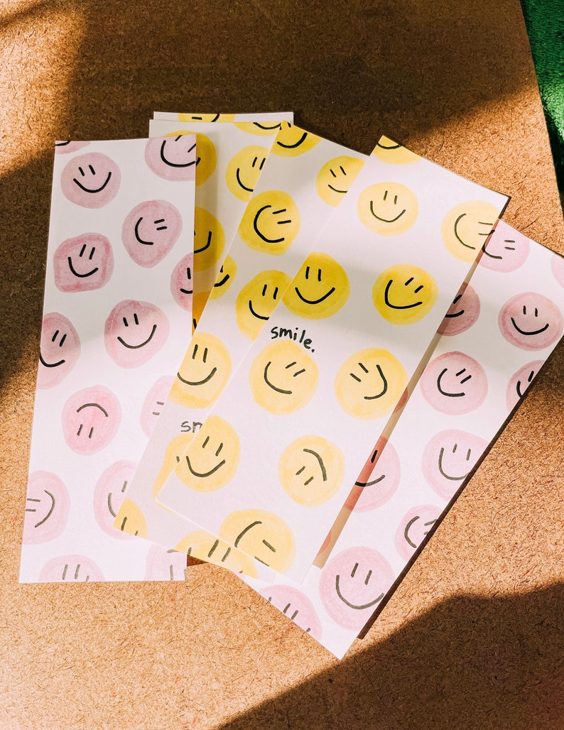 Smiley Face Bookmarks - Etsy