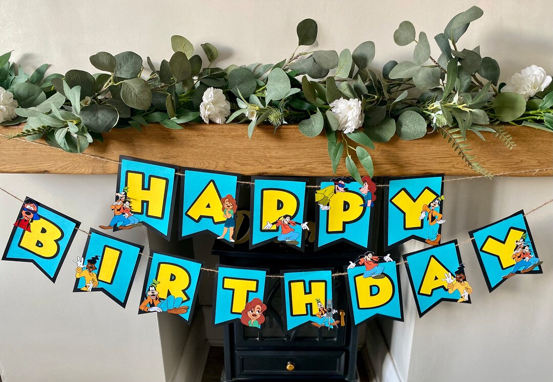Disney Inspired Goofy Movie Birthday Banner - Etsy