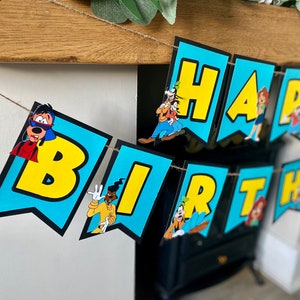Disney Inspired Goofy Movie Birthday Banner - Etsy