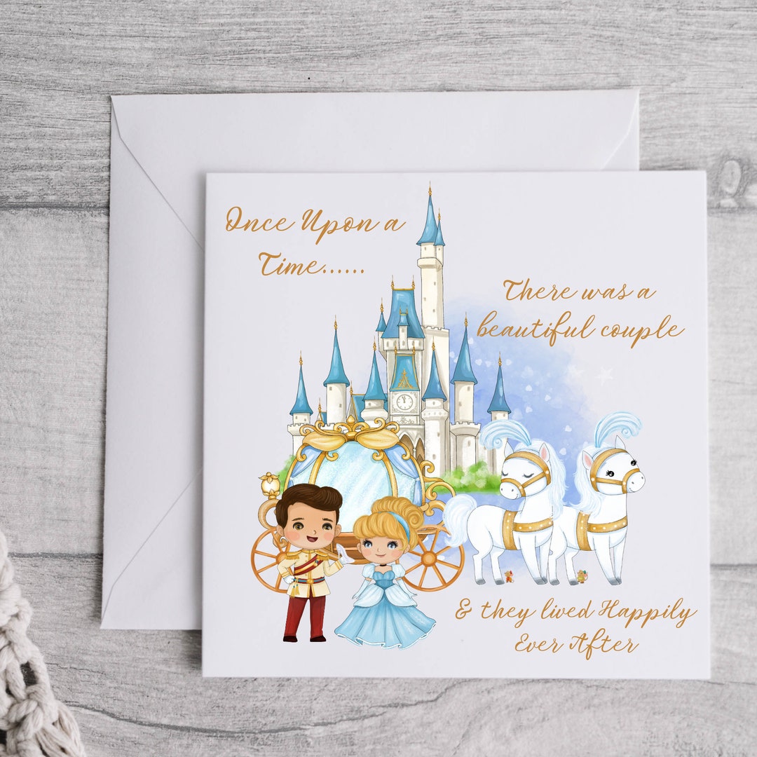 Cinderella Inspired Once Upon a Time Personalised Greeting Card - Etsy