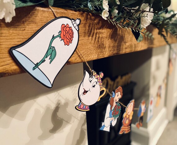 Disney Inspired Beauty and the Beast Banner - Etsy