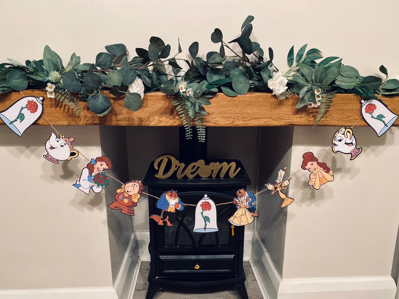 Disney Inspired Beauty and the Beast Banner - Etsy
