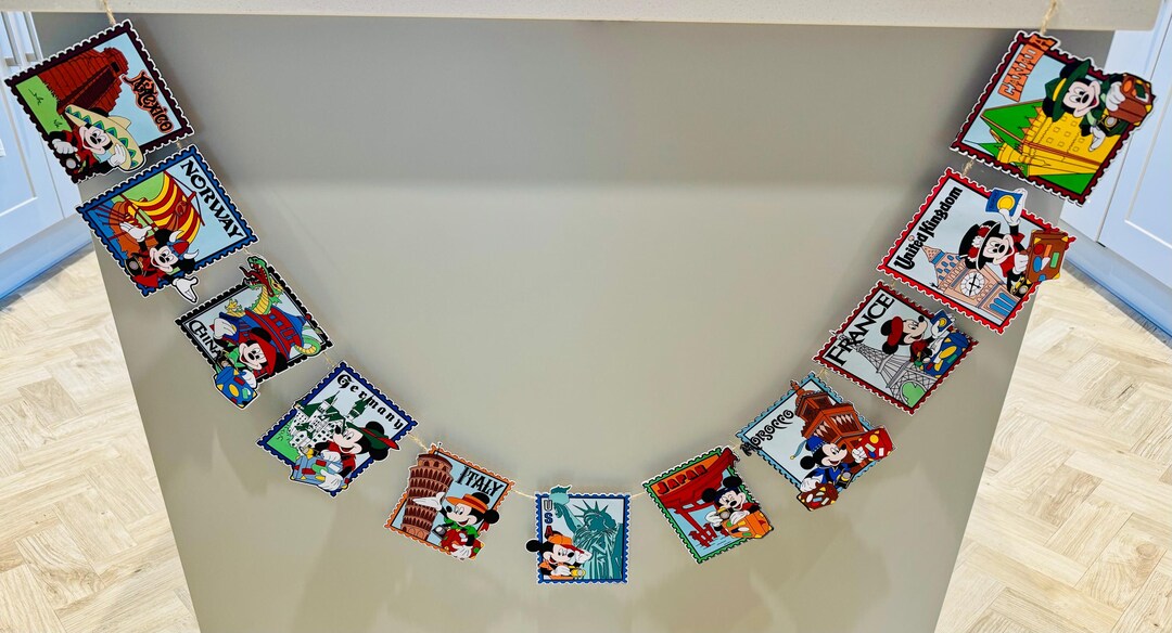 Disney Inspired EPCOT World Showcase Banner - Etsy