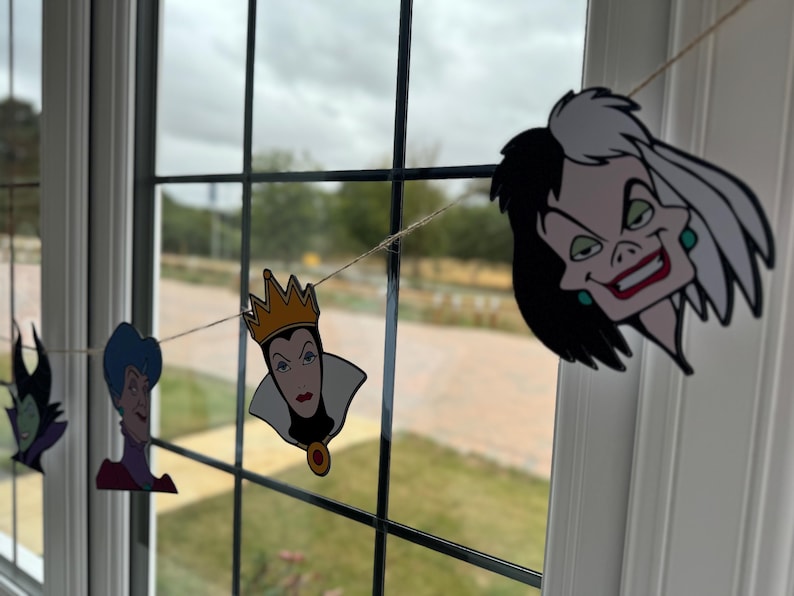 Disney Inspired Villains Banner - Etsy
