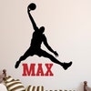 Basketball Player Sticker With Option to Choose Name Personalized Wall ...