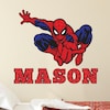 Custom Spiderman Name Wall Decal Superhero Wall Decor for Kids Bedroom ...