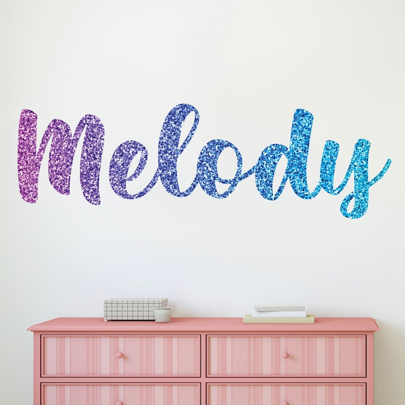 Glitter Wall Decals Vinyl - Etsy