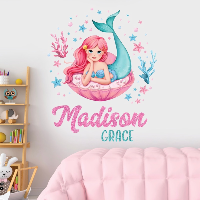 Mermaids Wall Stickers - Etsy