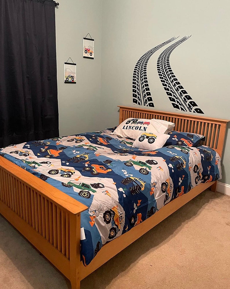 Tire Tracks Wall Decal Tire Marks Tire Tread Vinyl Racing Wall - Etsy