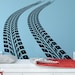 Tire Tracks Wall Decal Tire Marks Tire Tread Vinyl Racing Wall Decals ...