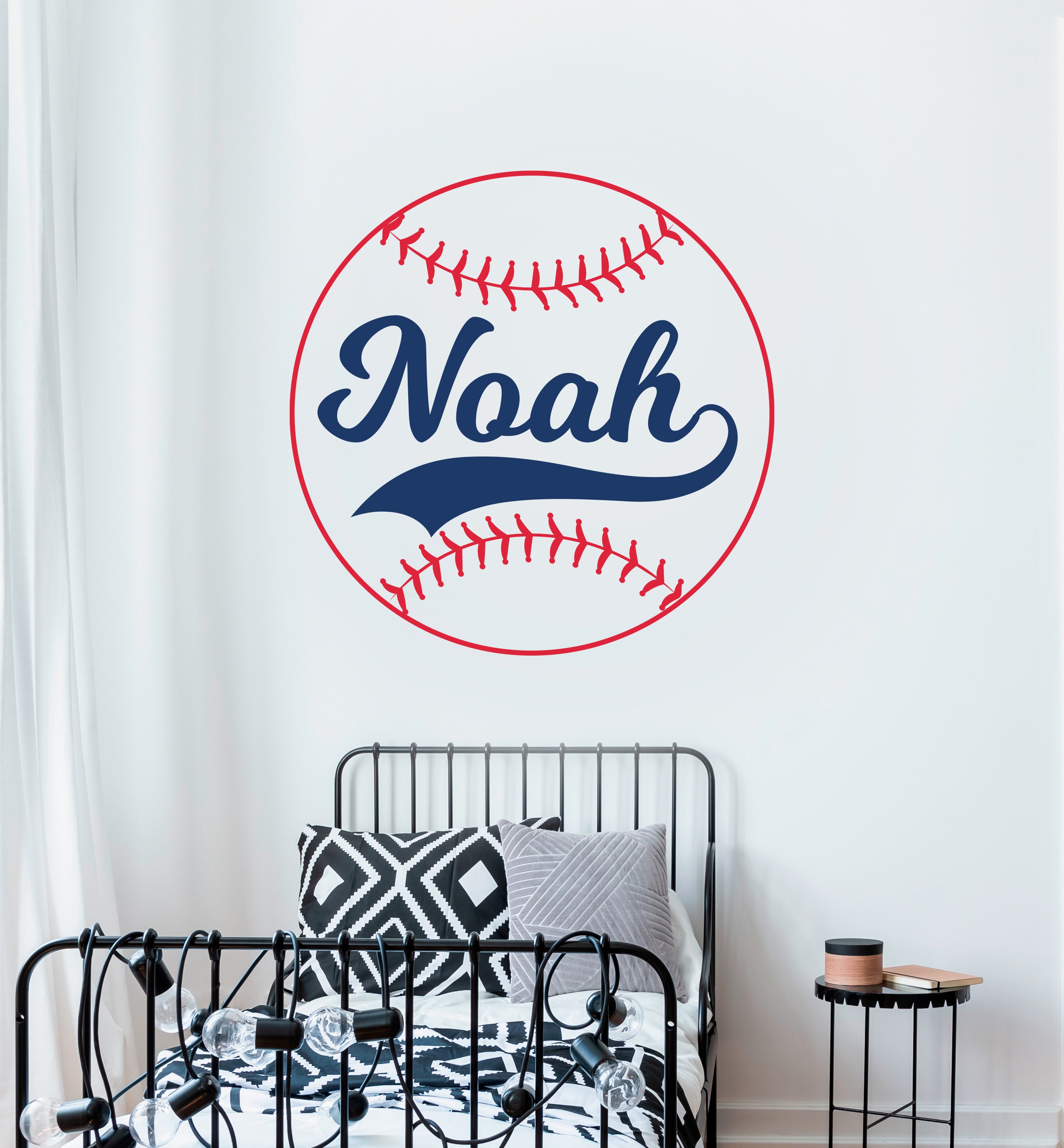 Personalized Baseball Name Wall Decal for Kids Baseball Sports - Etsy