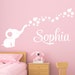 Elephant Name Wall Decal Personalized Girl Name Nursery Wall Decals ...
