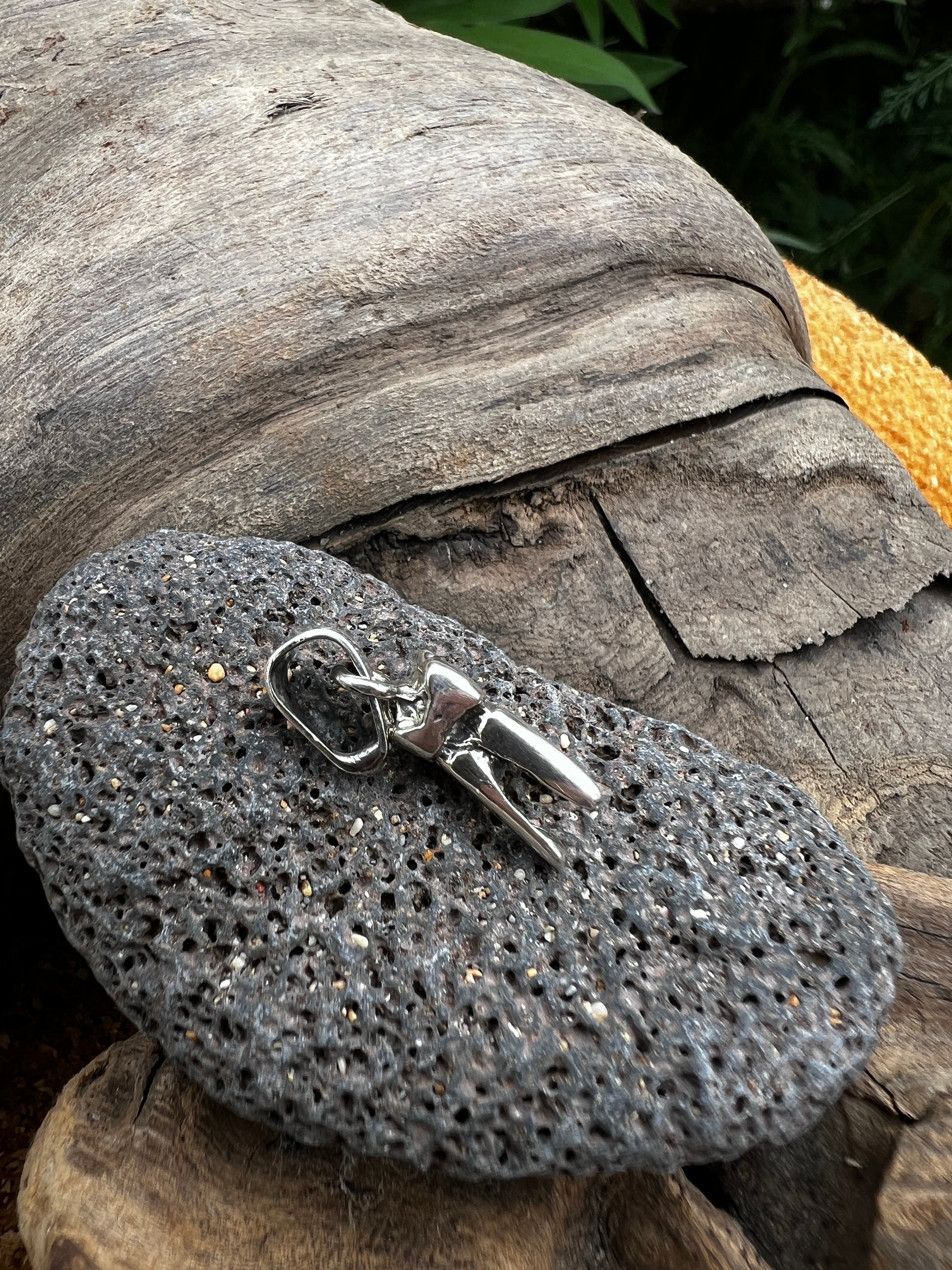 Mexican Sterling Silver Human Tooth Pendant Large - Etsy