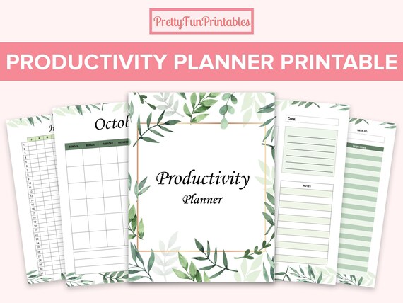 Productivity Planner Printable PDF Download | Etsy