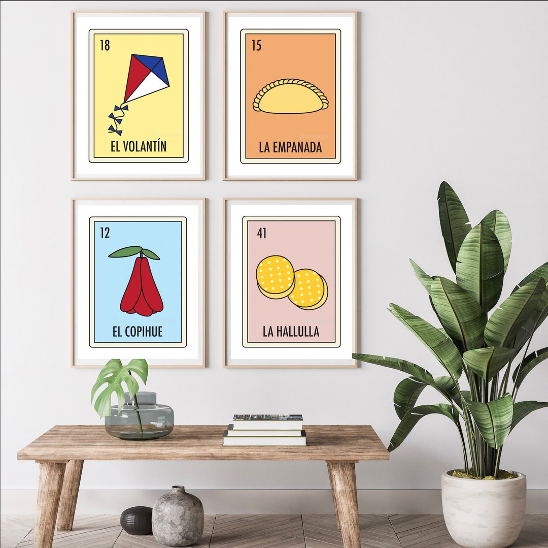 La Loteria Chile Poster, Art Print, 11 X 14, Gallery Wall Decor - Etsy