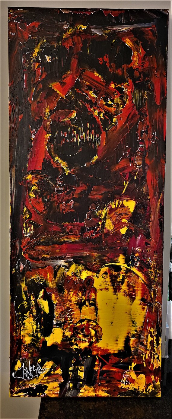 ORIGINAL Art de Jonesie peinture abstraite acrylique | Etsy