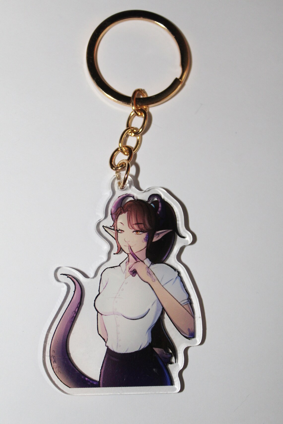 Cute Acrylic Keychains wholesome Girlfriend ASMR orc - Etsy