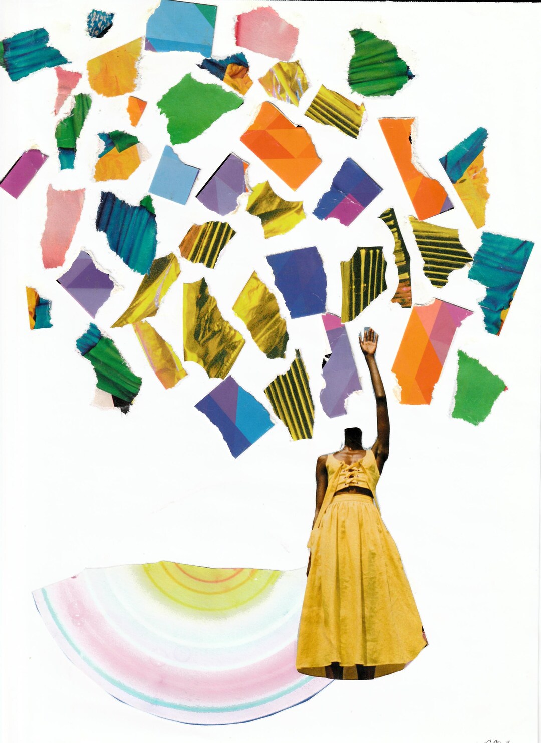 Collage Art Print: Let It Go - Etsy