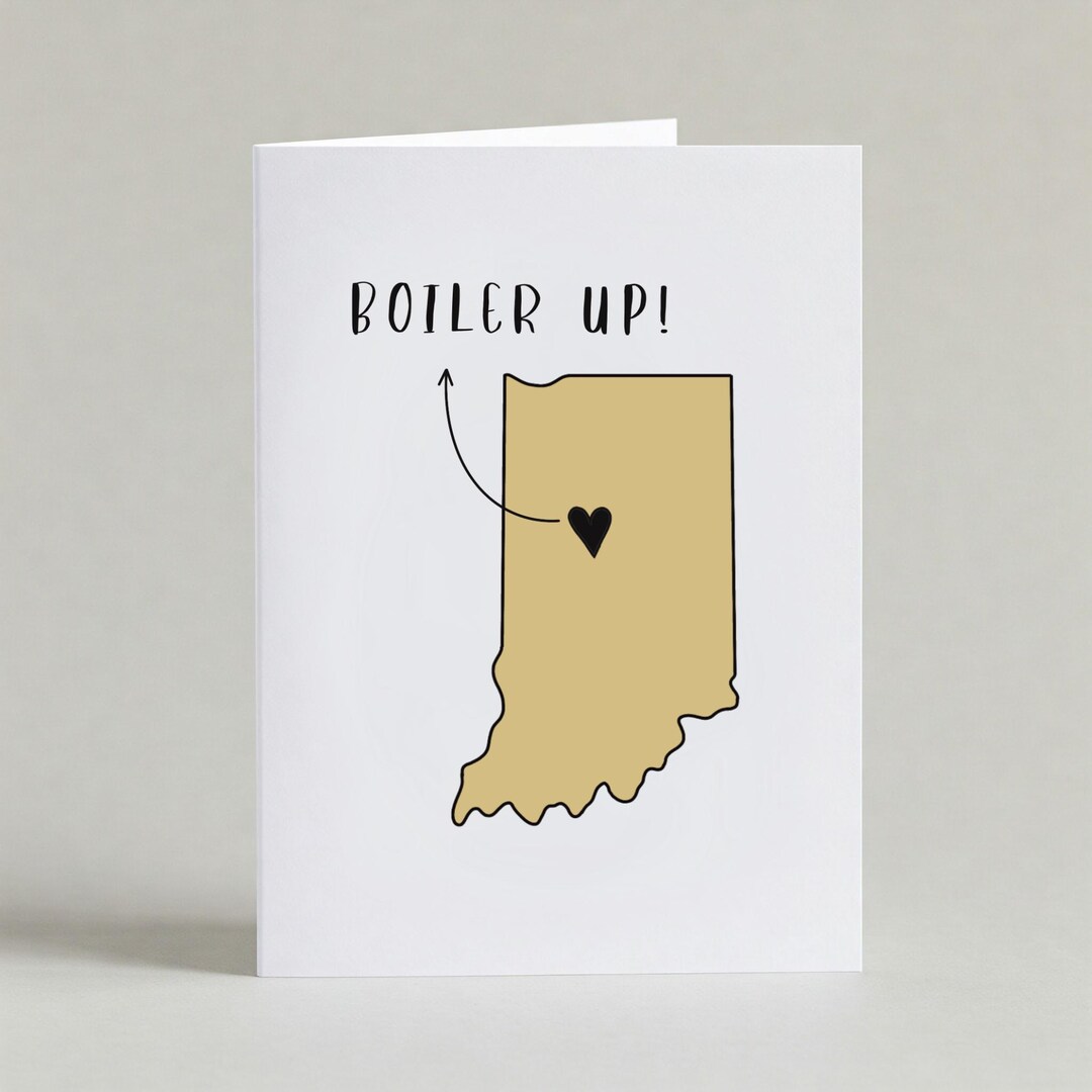 Purdue University "boiler Up" Card - Etsy