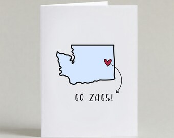 Gonzaga University Go Zags Square Printable Download, Instant Printable ...